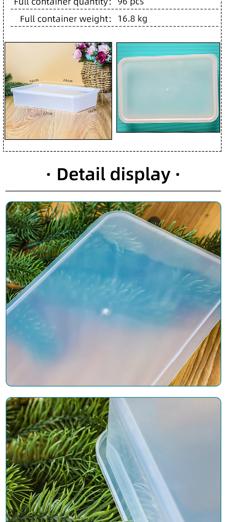 Transparent Plastic Storage Box With Lid Refrigerator Fruit ...