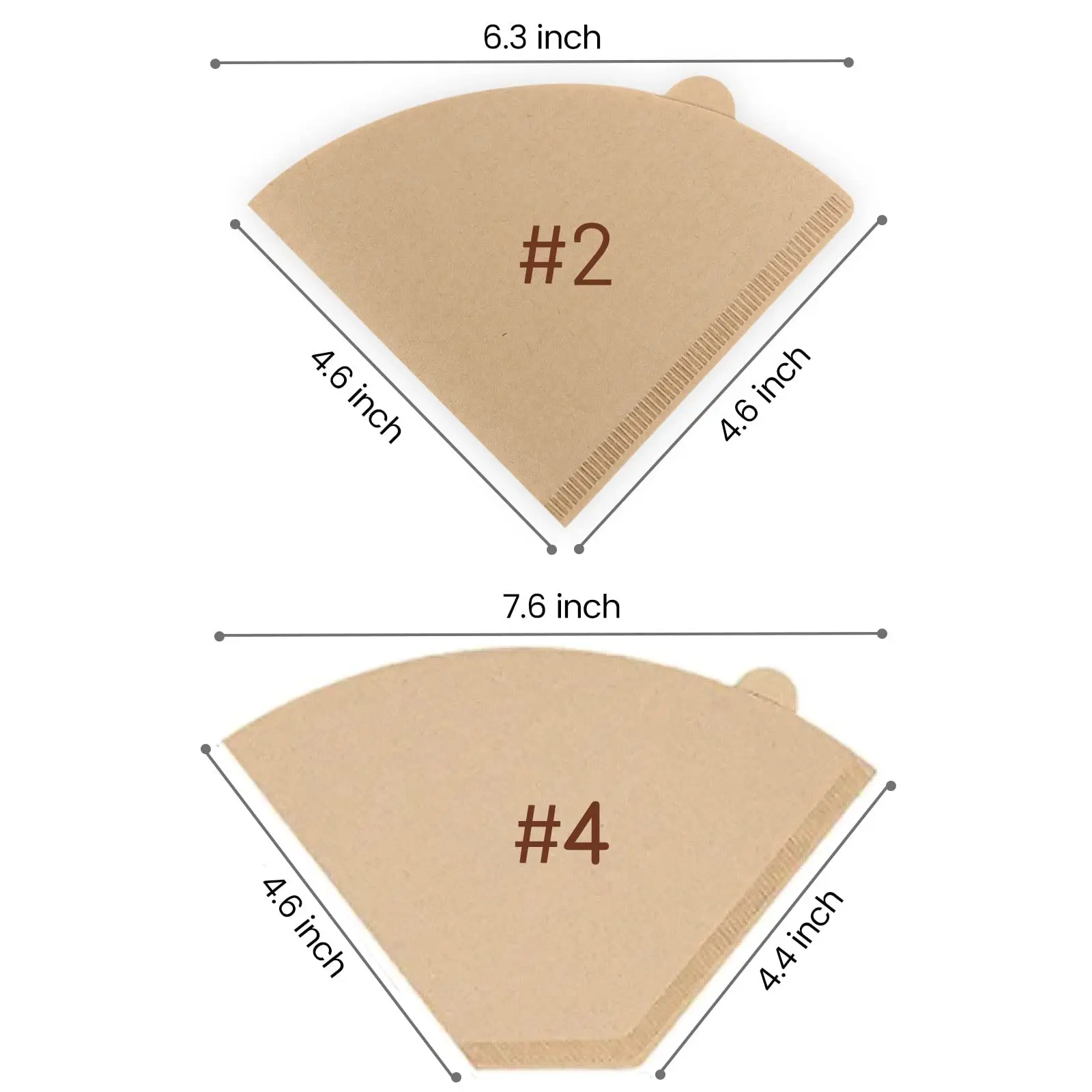 Unbleached Natural Brown Disposable Coffee Paper Filters| Alibaba.com