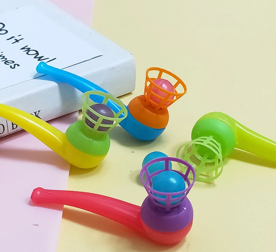 Classic Sports Toy Floating Pipe Blow the Ball Plastic Classic Game ...