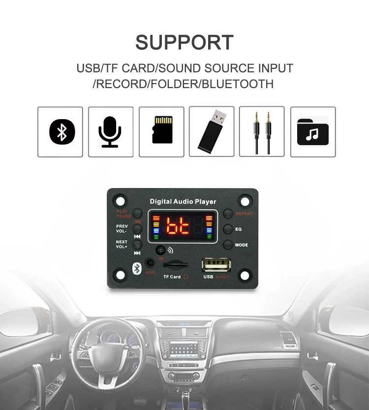 Hotsale MP3 Bluetooth Module - 32GB, FM Radio, 20+ Hours