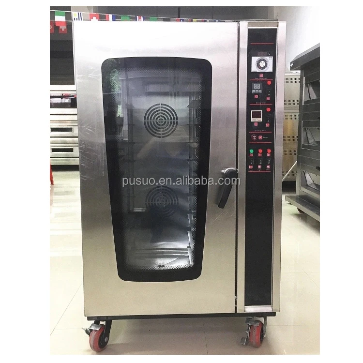 8 Trays Industrial Gas Convection Oven Big Kitchen Baking Machine Hot ...