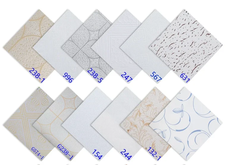 PVC Paper Laminated Gypsum Boards - Ideal for False Ceilings