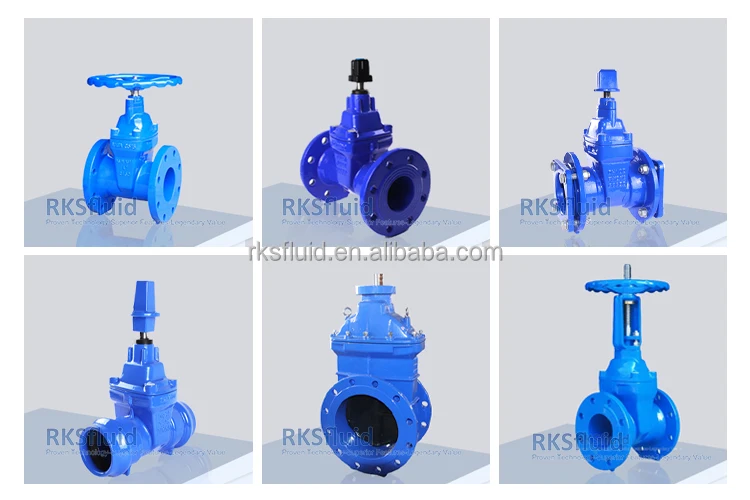 Handwheel Non Rising Stem Pn10 Pn16 Dn150 Soft Seal Resilient Seated ...