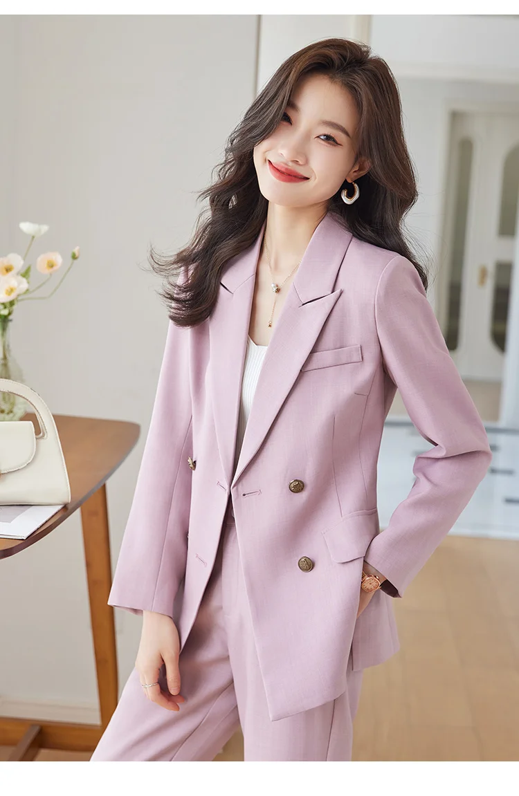 Fashion Women's Autumn And Winter Work Suit Temperament Goddess Long ...