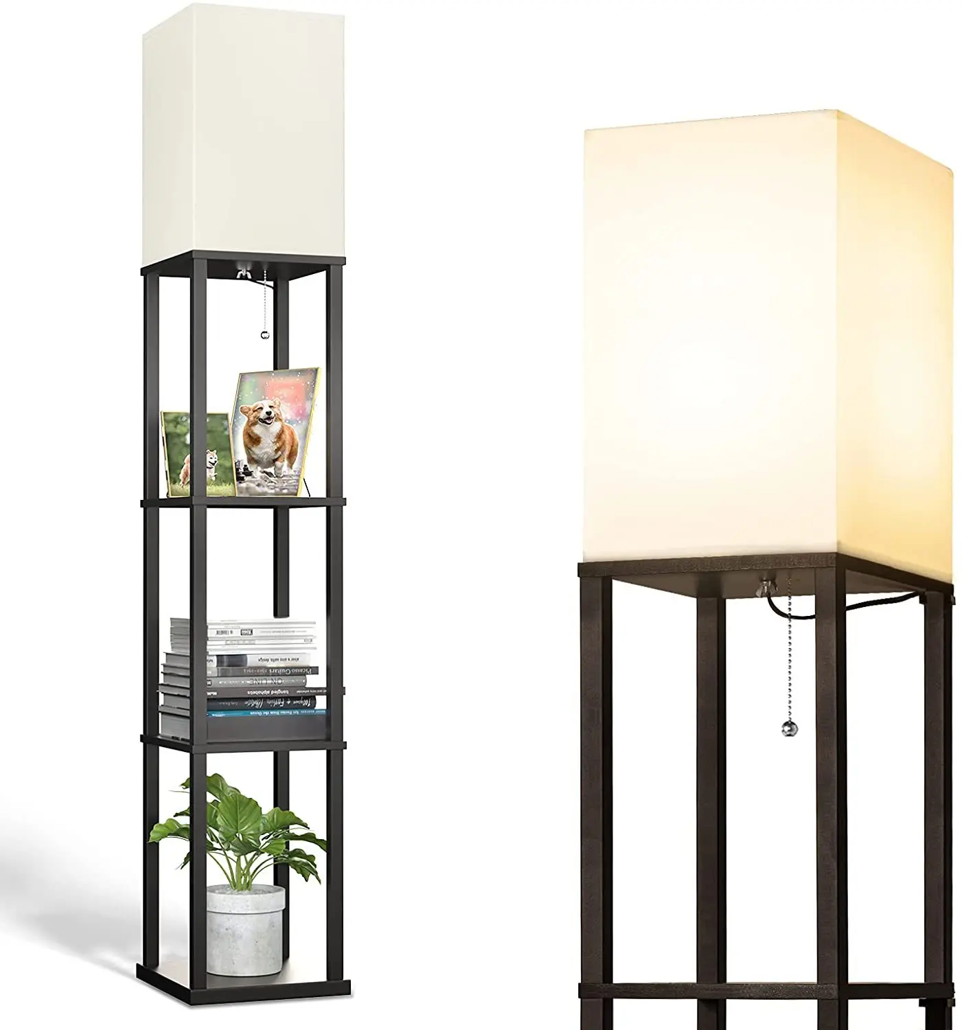Corner Display Standing ColumnTower Nightstand Bedside Floor G Lamp ...