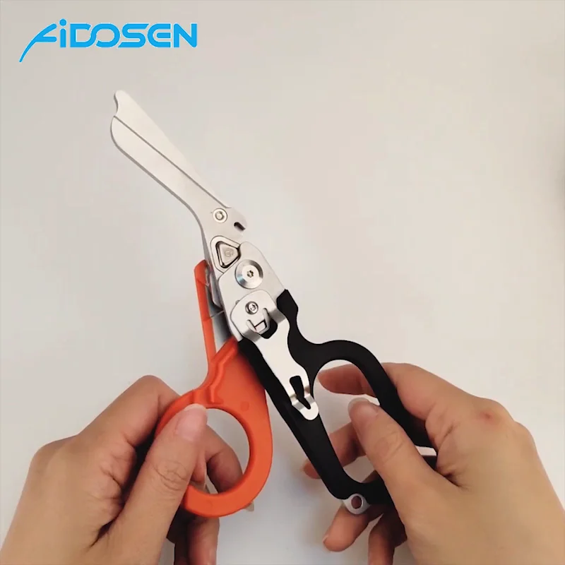 Outdoor Tools Multifunctional Tactical Scissors Folding Camping ...