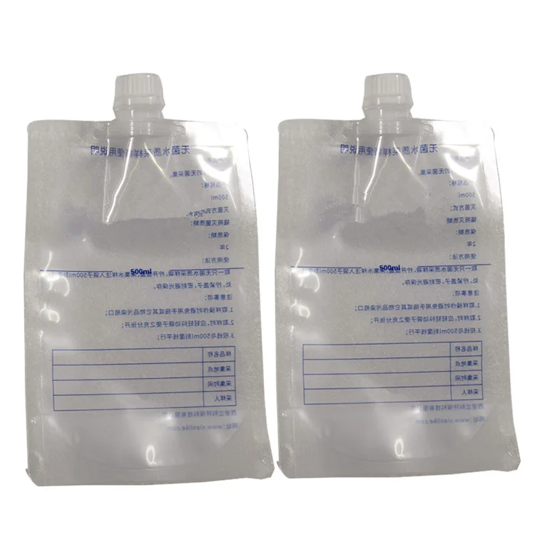 Laboratory Water Sampling Collection Sterile Sampling Bags Disposable ...