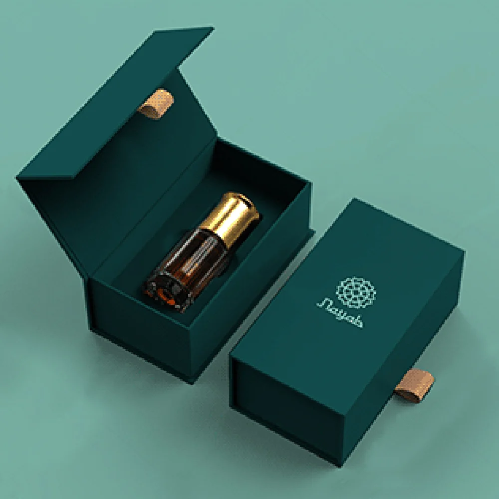 Custom Printed Logo Luxury Rigid Cardboard Perfume Packaging