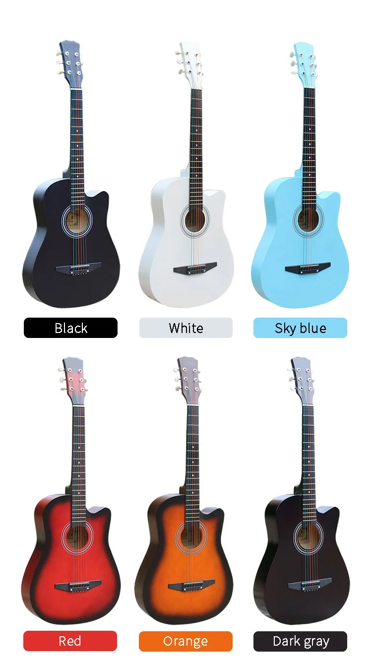 Wholesale Cheap Musical Instruments Basswood High Quality Kids 38 Inch ...