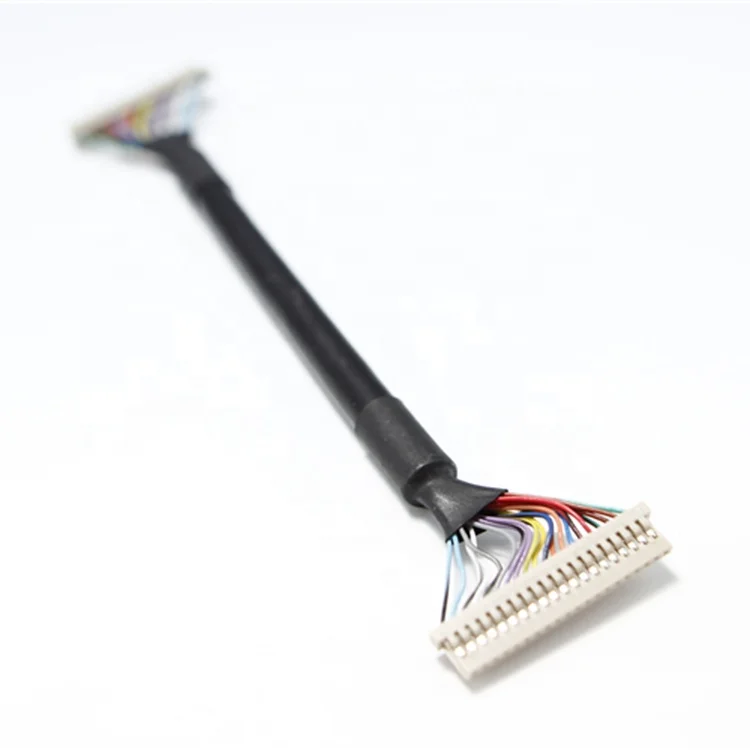 Custom Made Connector Lvds Cable For Industrial Control Panel - Buy ...