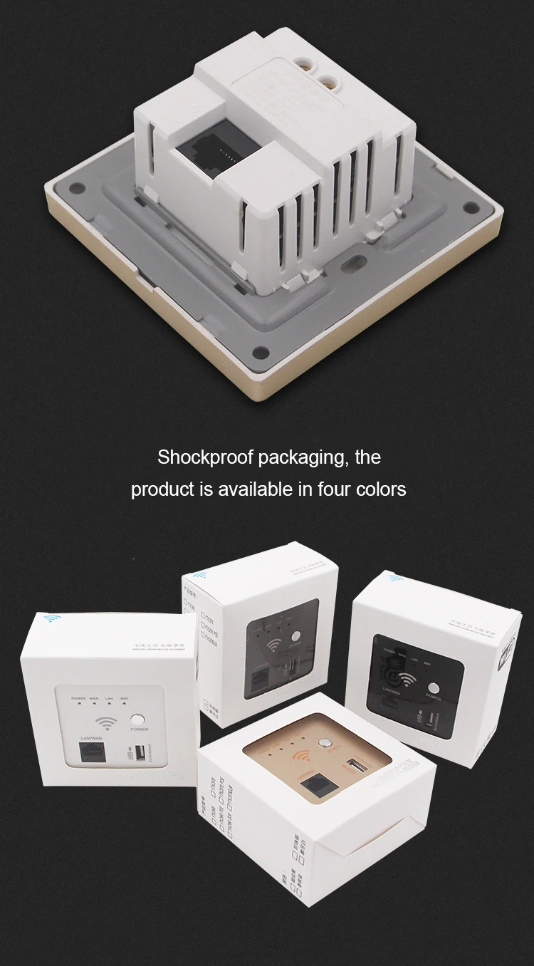 Smart Home Ap Wall Panel Usb Socket Wifi Wireless Network Router - Buy ...