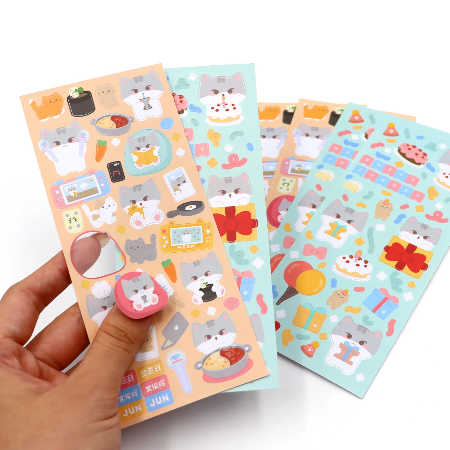 Custom Design Waterproof PVC Kiss Cut Sticker Printing