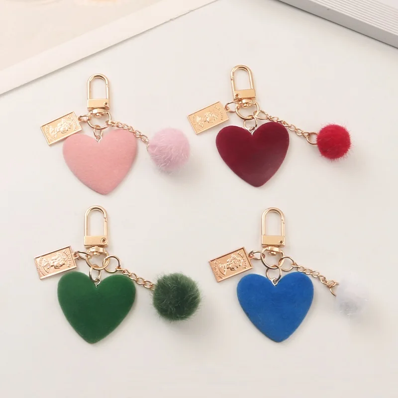 HOT Heart Shape Designer Keychain Resin Keychain Kawaii Rubber Heart ...