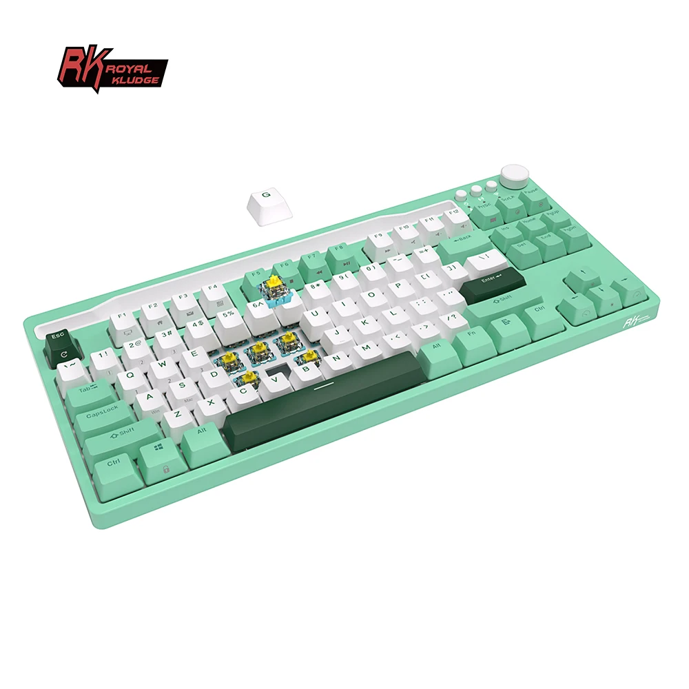 Royal Kludge Rk H87 Oem Rgb Tastiera Gaming Keyboard 87 Keys Tkl Diy ...