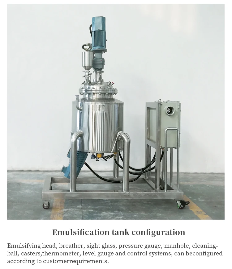 Liquid Detergent Vacuum Homogenizer Emulsifier Mixer Cosmetic Making ...