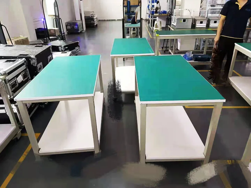 Industrial Production Line - Beech Workbench with Anti-Static Coating