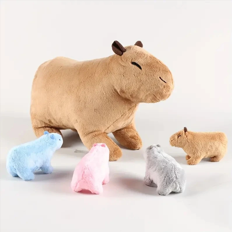 Custom Kawaii Simulation Capybara Stuffed Animal Toys Mommy Capybara ...
