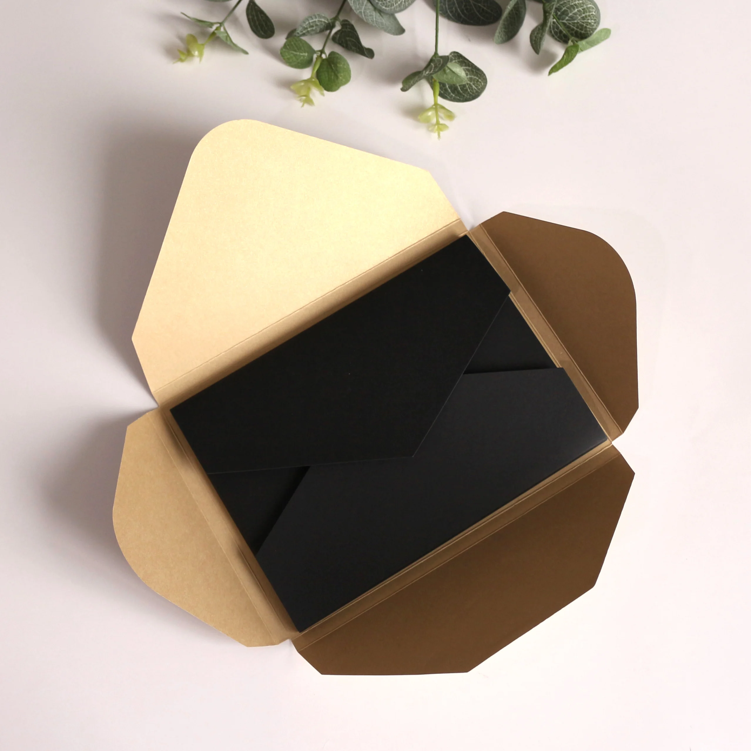 Pocket Folder Wedding Invitation Pocketfolder Envelope Inside With ...