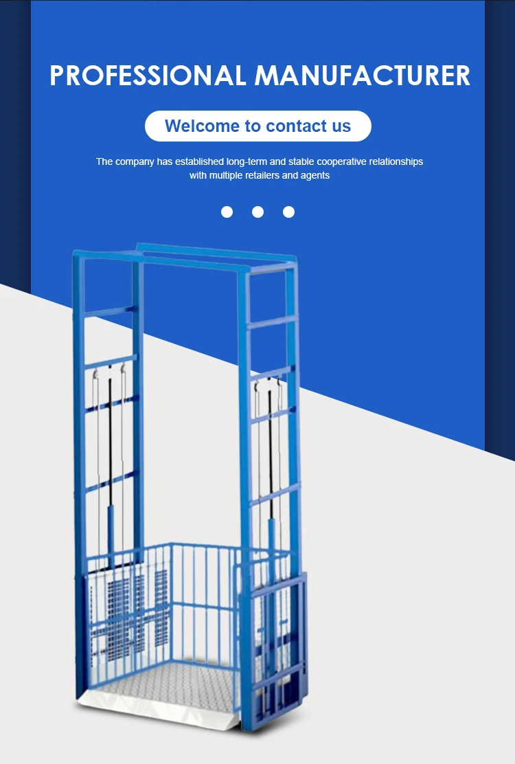 Guide Rail Hydraulic Stair Lift Elevators Freight Goods Lift Machine ...