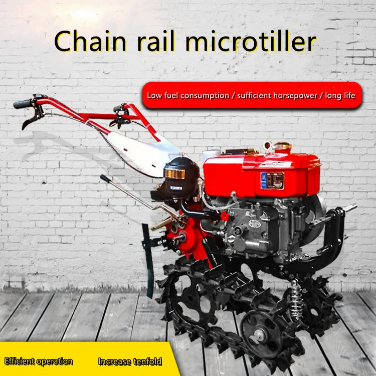 Diesel Chain Rail Type Small Micro-Tiller for High Productivity