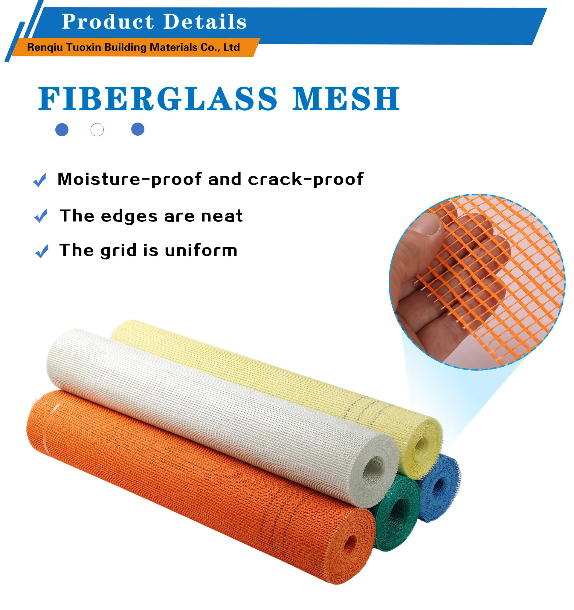 Construction Reinforcement Alkali Resistant Rendering Mesh 4*4 120g ...