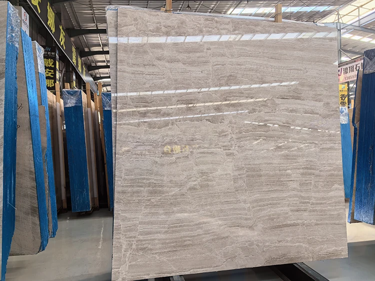 Polished Glazed Marble Look Slab Wall Tiles Grey Natural Stone Diana ...