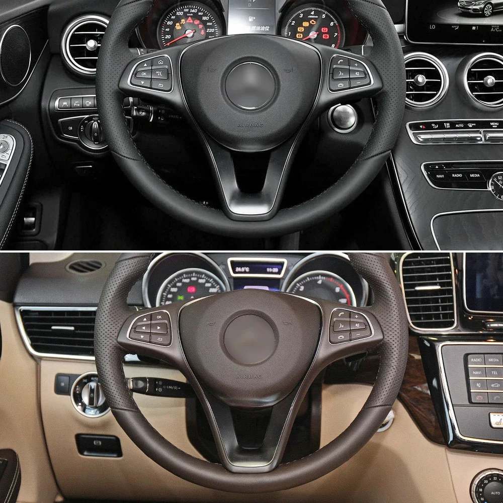 Interior Car Steering Wheel Chrome Cover Panel Trim For Benz C Gla Cla ...