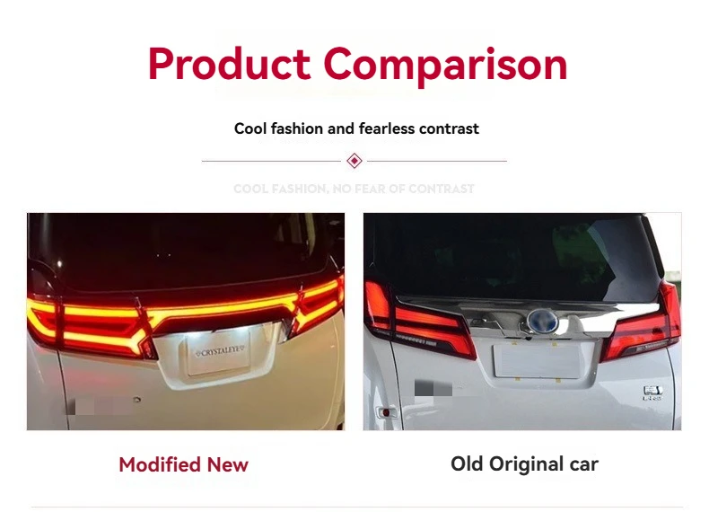 Toyota ALPHARD LED Taillight Assembly - Retrofitted LED