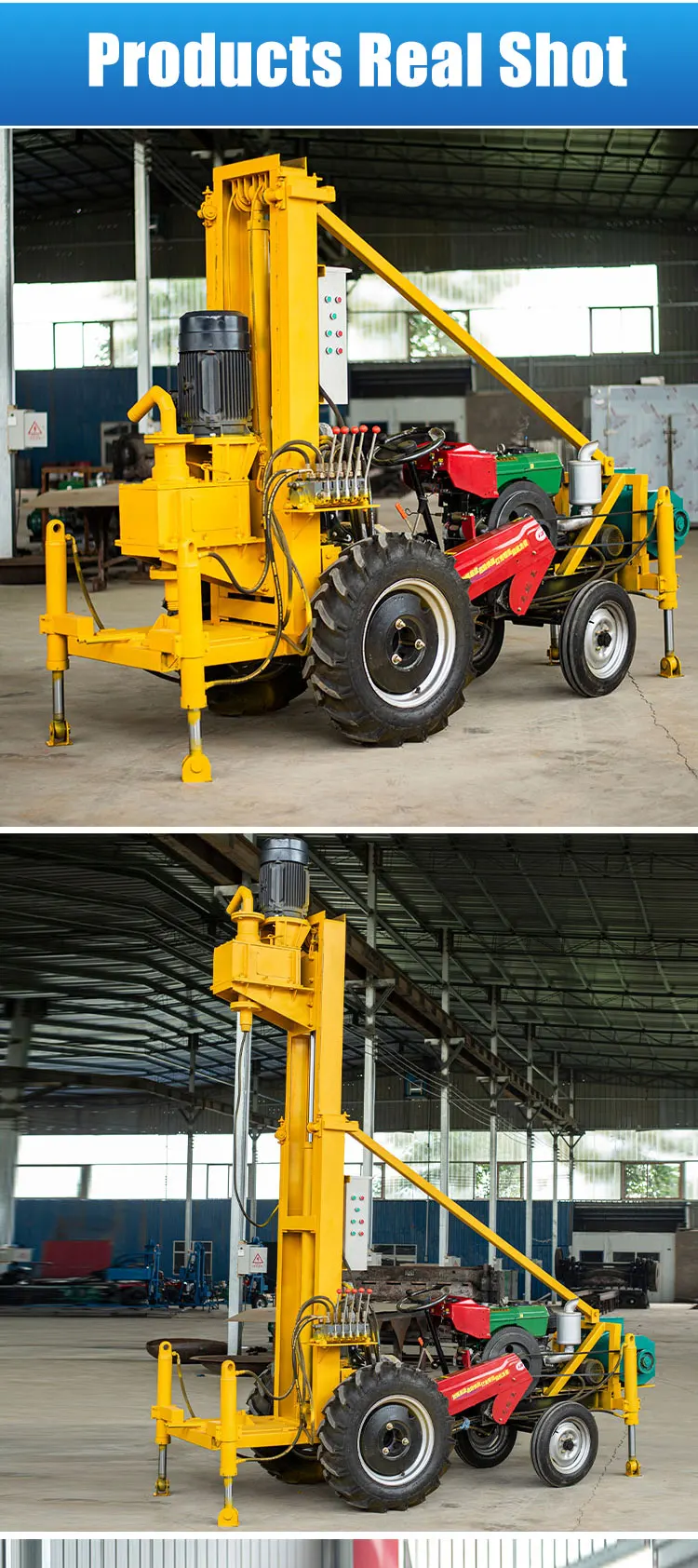 Geotechnical Drill Rig Tractor Mounted Rotary Water Well Drill Machine ...