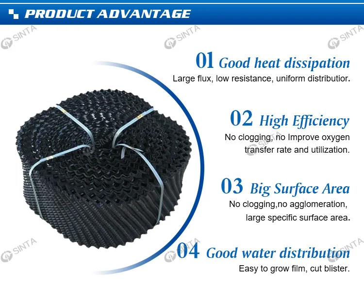 PVC Film Fill for Industrial Cooling Towers - Durable & Efficient