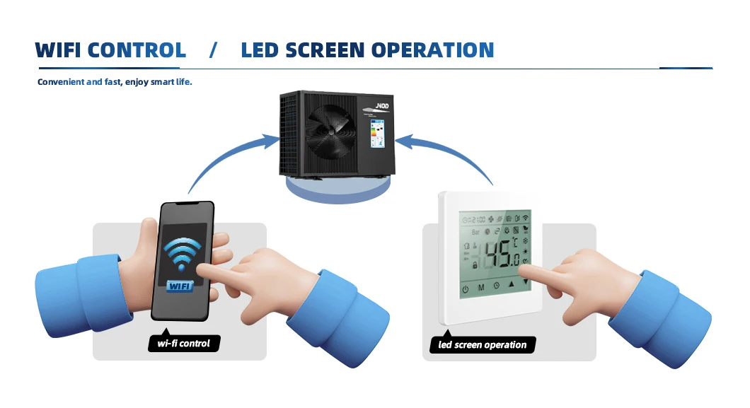 Eco-friendly R290 Ashp System High Efficiency Heat Pumps 16kw For Low ...