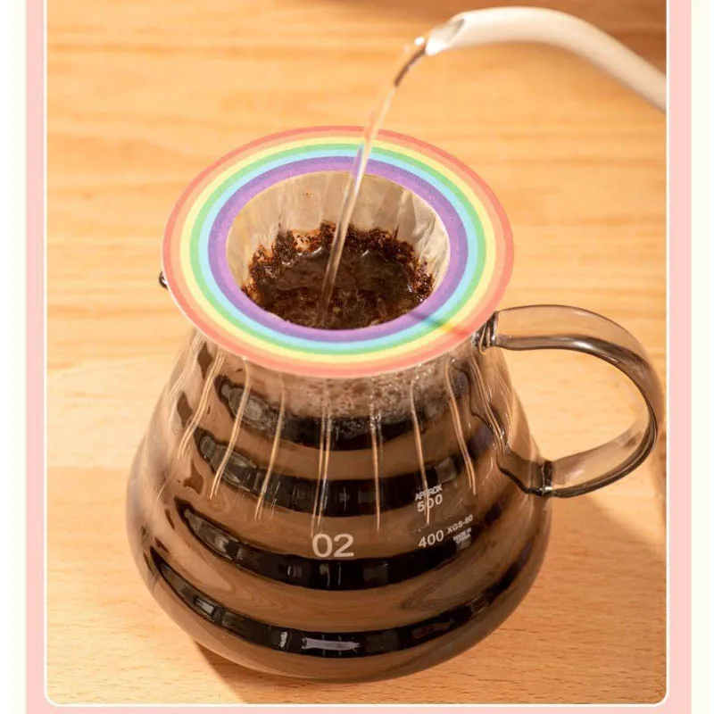 Customize Food Grade Drip Coffee Filters with Ear Custom Printing UFO Shape