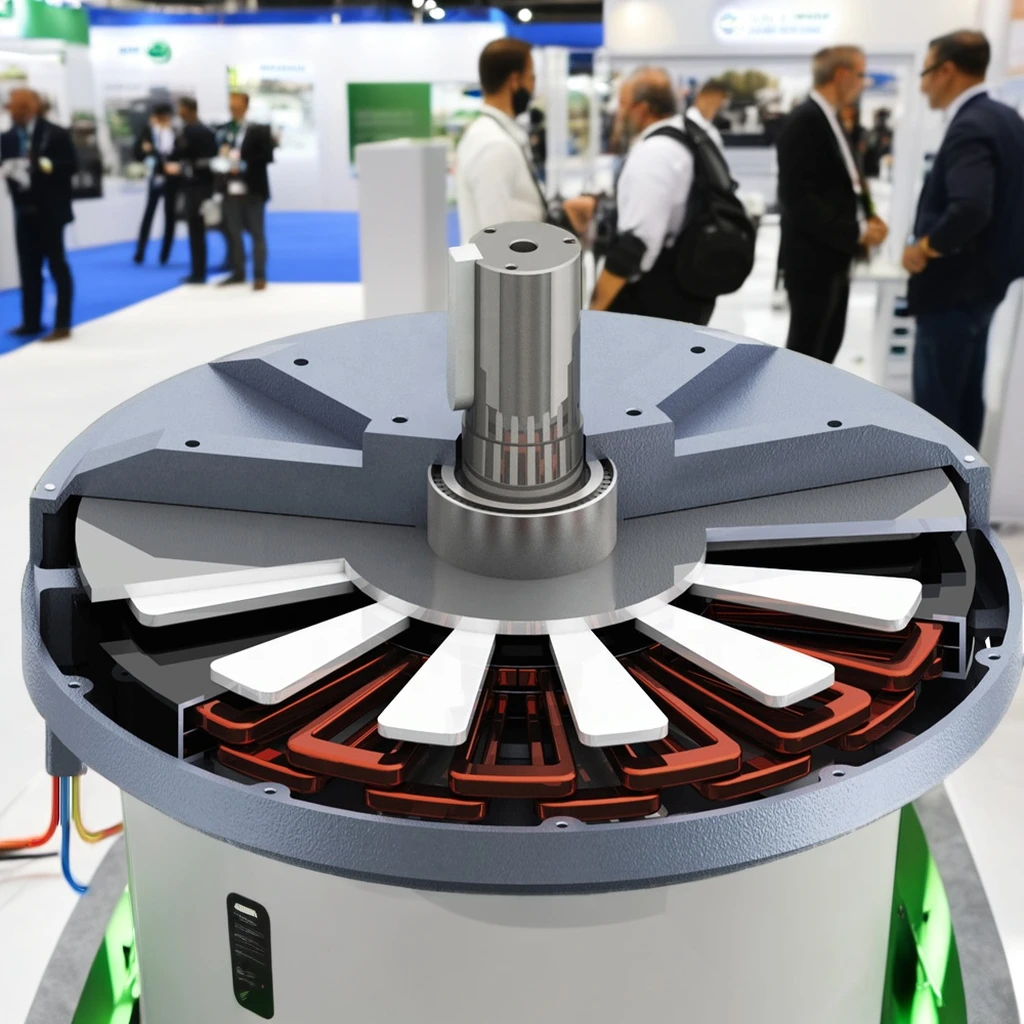 10kW 150rpm Low Speed, Vertical Wind Turbine Coreless Permanent Magnet ...