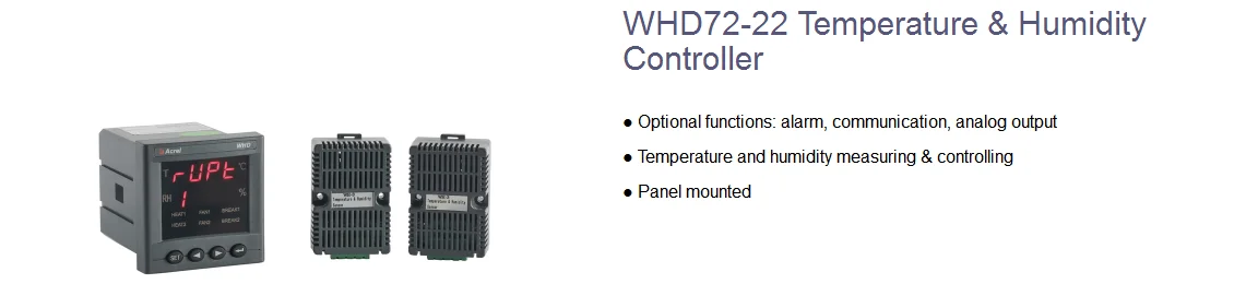 Acrel Whd72 Rs485 Communication Temperature & Humidity Controller And Measurement With Sensors ...