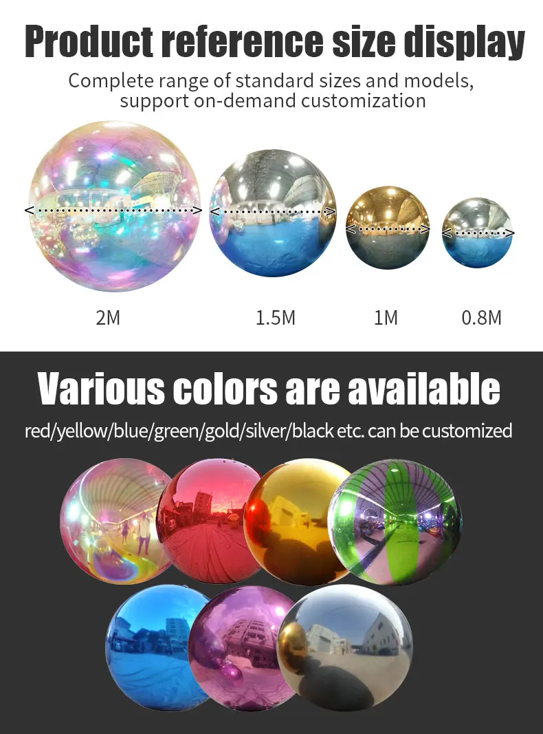 Inflatable Mirror Ball Disco Giant Mirrored Ball Reflection Stage ...