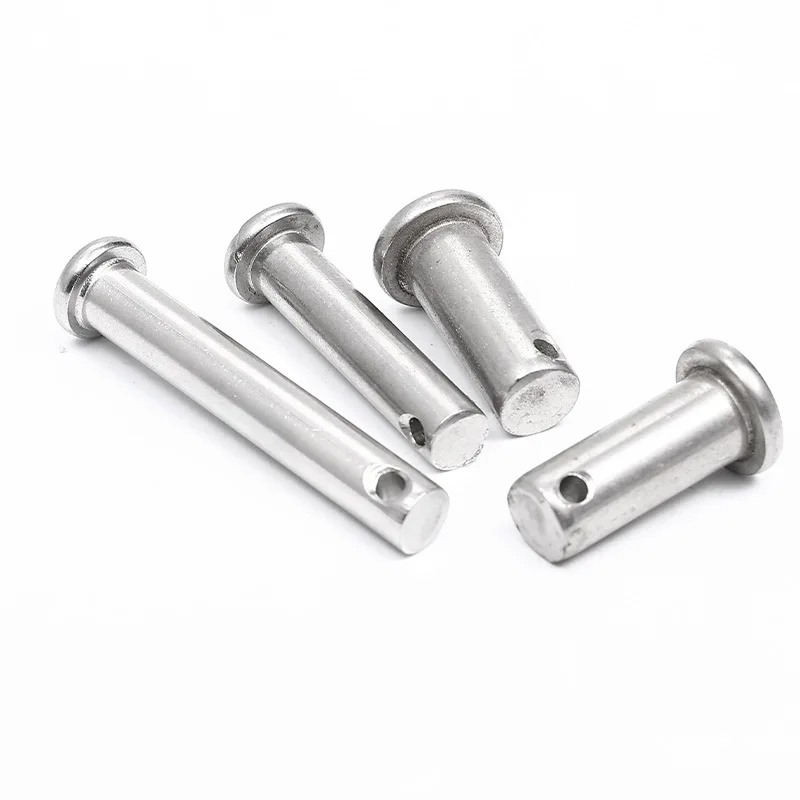 Stainless Steel Flat Head Solid Bearing Cylindrical Hole Locating Axis ...