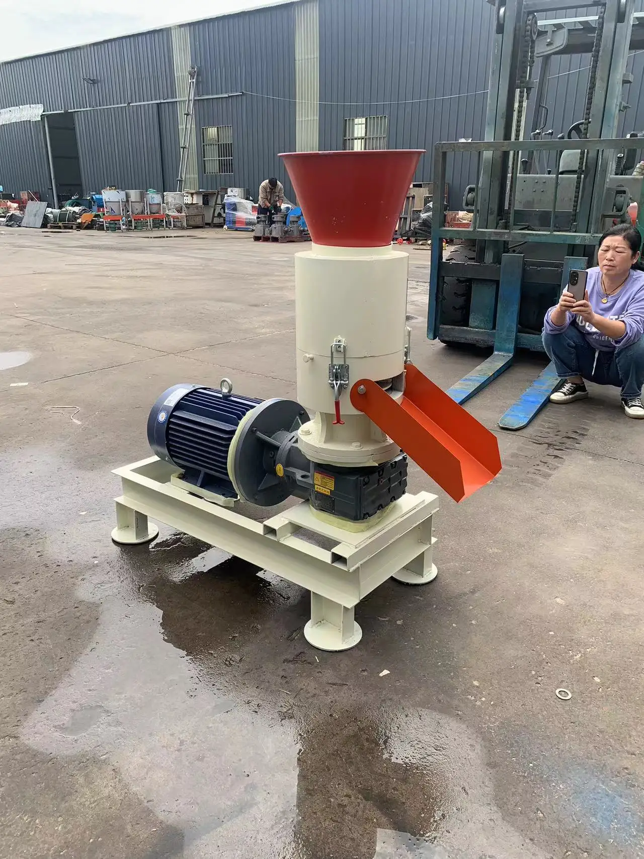 Automatic Poultry Wood Biomass Pellet Making Machine/flat Die Granule ...