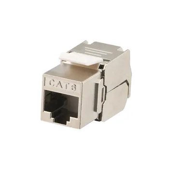 Renbao Rj45 Cat6 Cat6a Zinc Alloy Shielded Ftp Module Rj45 180 Degree Toolless Network Stp ...