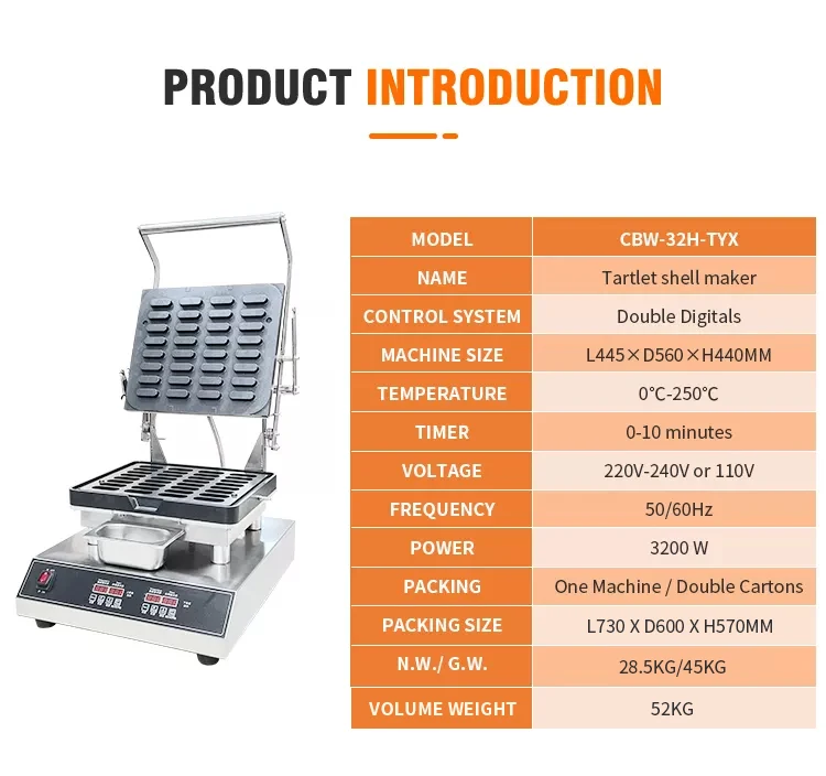 Commercial Snack Machinery Tartlet Shell Maker Egg Tart Pie Press Maker ...