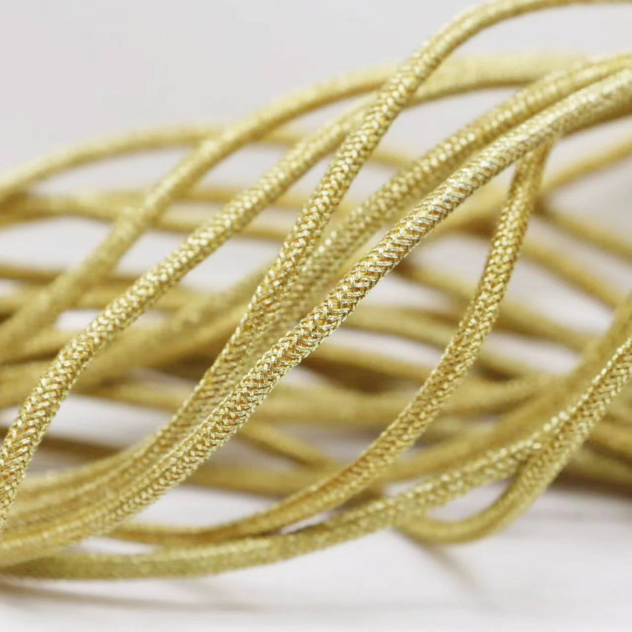 Waterproof Lurex Gold Wire Rope Made Of Metallic Yarn Lurex - Buy ...