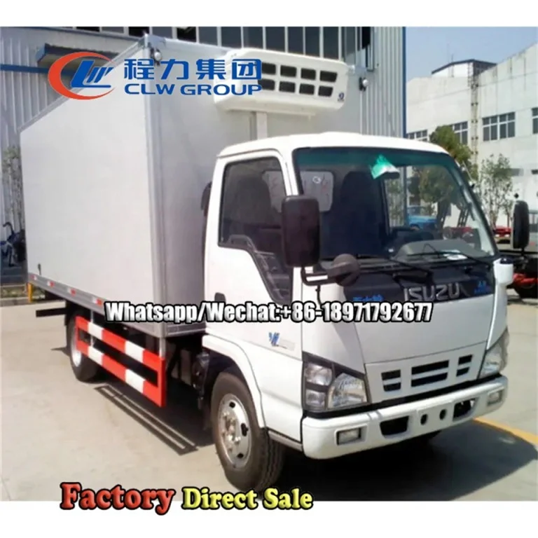 Japan 4x2 4m Refrigerated Truck Frozen Food Transportation Freezer ...