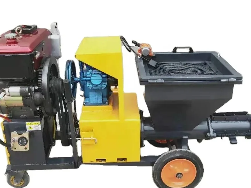 Electric Concrete Mortar Spraying Pump Cement Mortar Plastering ...
