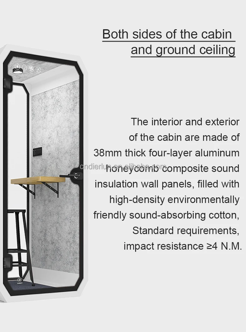 Customized Acoustic Cabin Office Pods Soundproof Phone Booth Acoustic ...