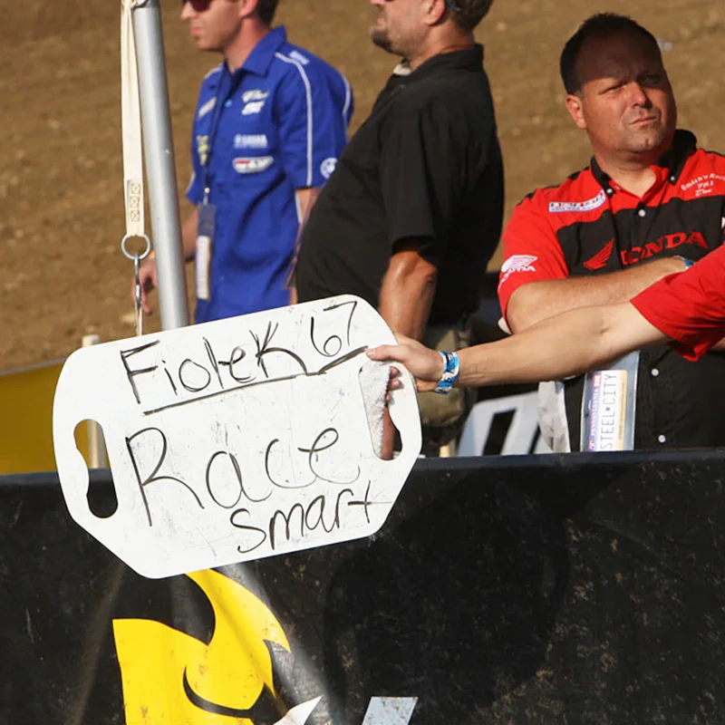 Custom UV Printing Acrylic Pit Board Motocross Race Board