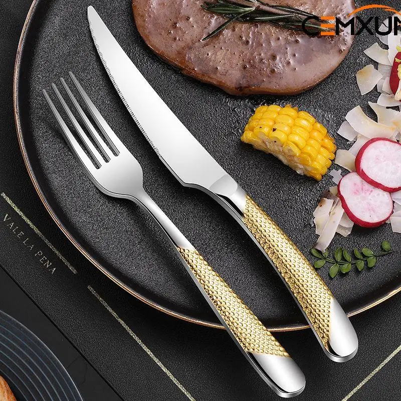 Alibaba.com: Wedding Gold Cutlery Stainless Steel Flatware Sets Dubai ...