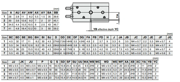 Rotary Table Rack & Pinion Type MSQ MSQA MSQB MSQA1A MSQA2A MSQA3A ...