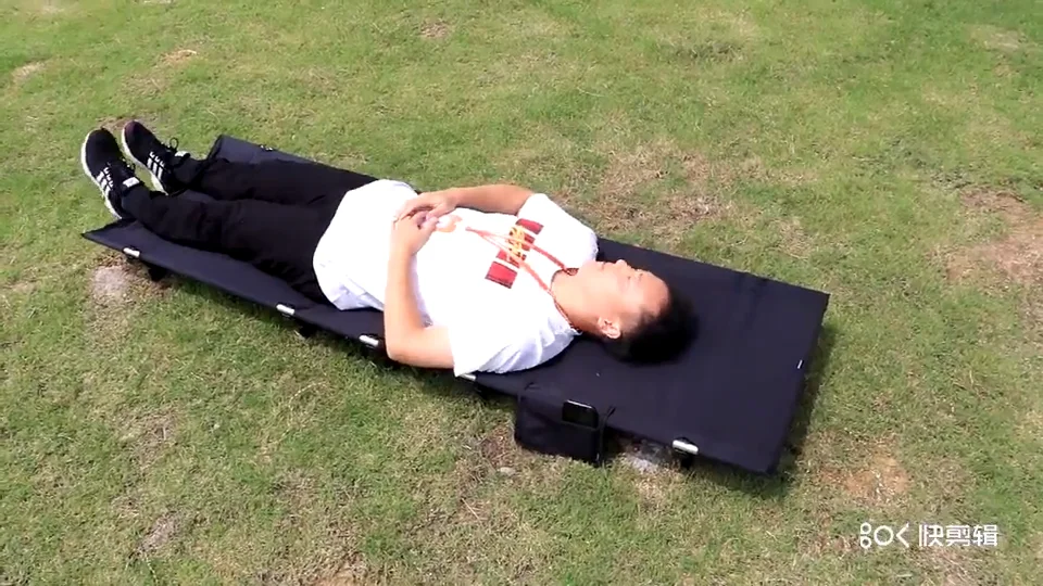 Customized Logo Ultralight Portable Folding Cot Travel Compact Sleeping ...