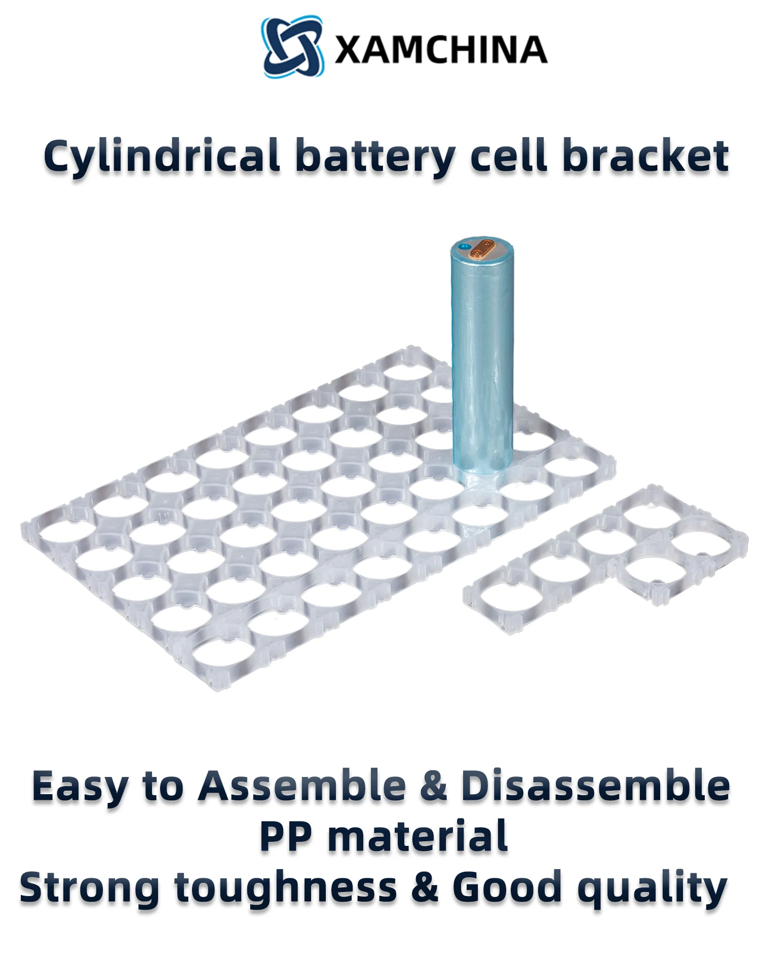 Custom Cylindrical battery cell bracket 32650 32700 plastic support DIY ...