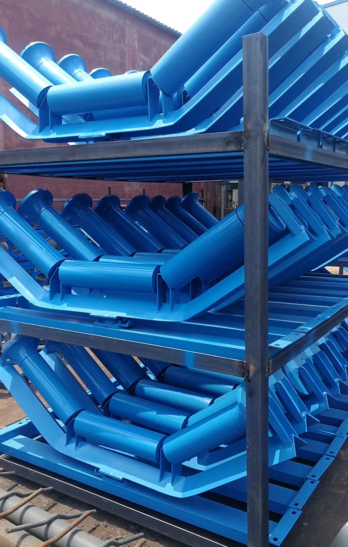 Industry Quarry Transition Belt Conveyor Impact Rollers Idler Set - Buy ...