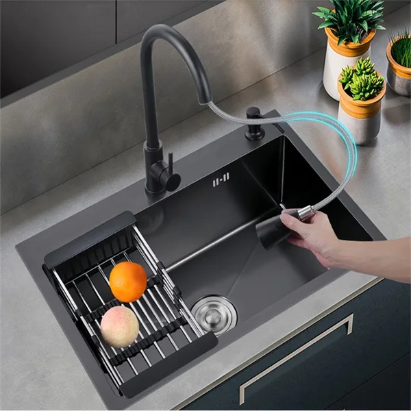 Modern Design Single Tank Stainless Steel Kitchen Sink Customizable ...